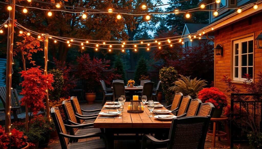 25 Cozy Autumn Outdoor Lighting Ideas To Transform Your Backyard This ...